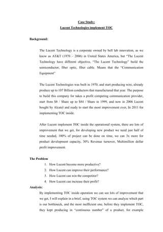 Theory of constraints | PDF