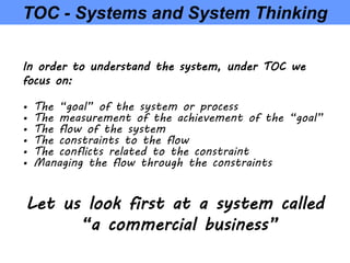 Theory Of Constraints Table 7 1