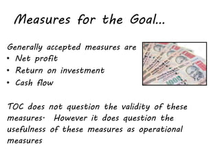 Theory Of Constraints Table 7 1