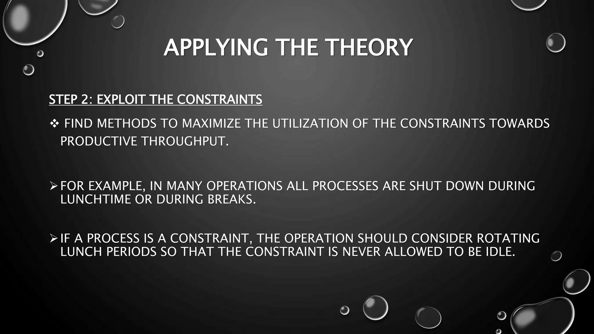 Theory of constraints | PPTX