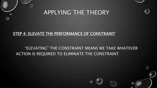 Theory of constraints | PPT