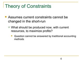 Theory Of Constraints Table 7 1