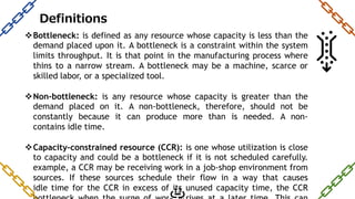 Theory of constraints | PPTX
