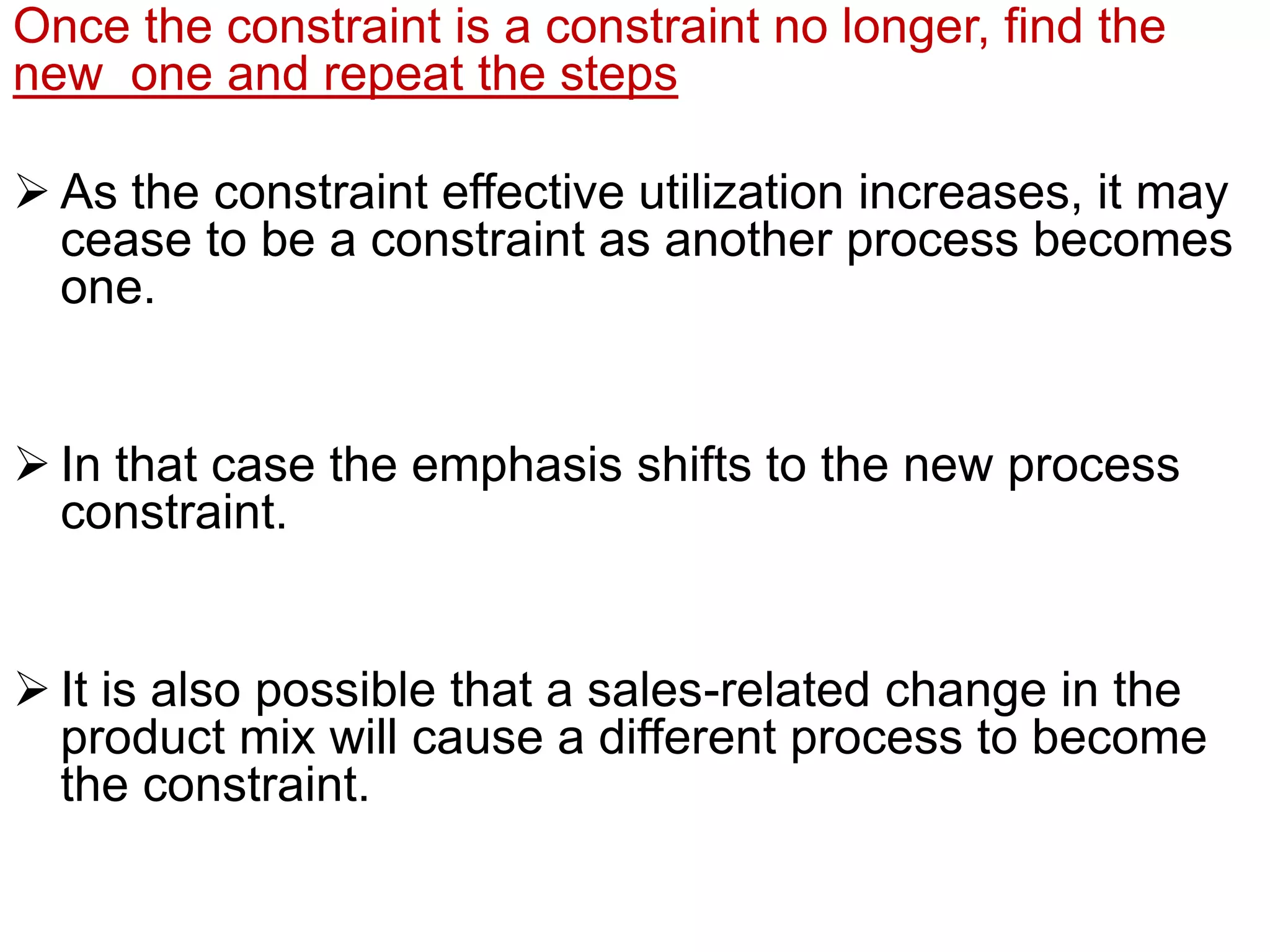 Theory of constraints | PPTX