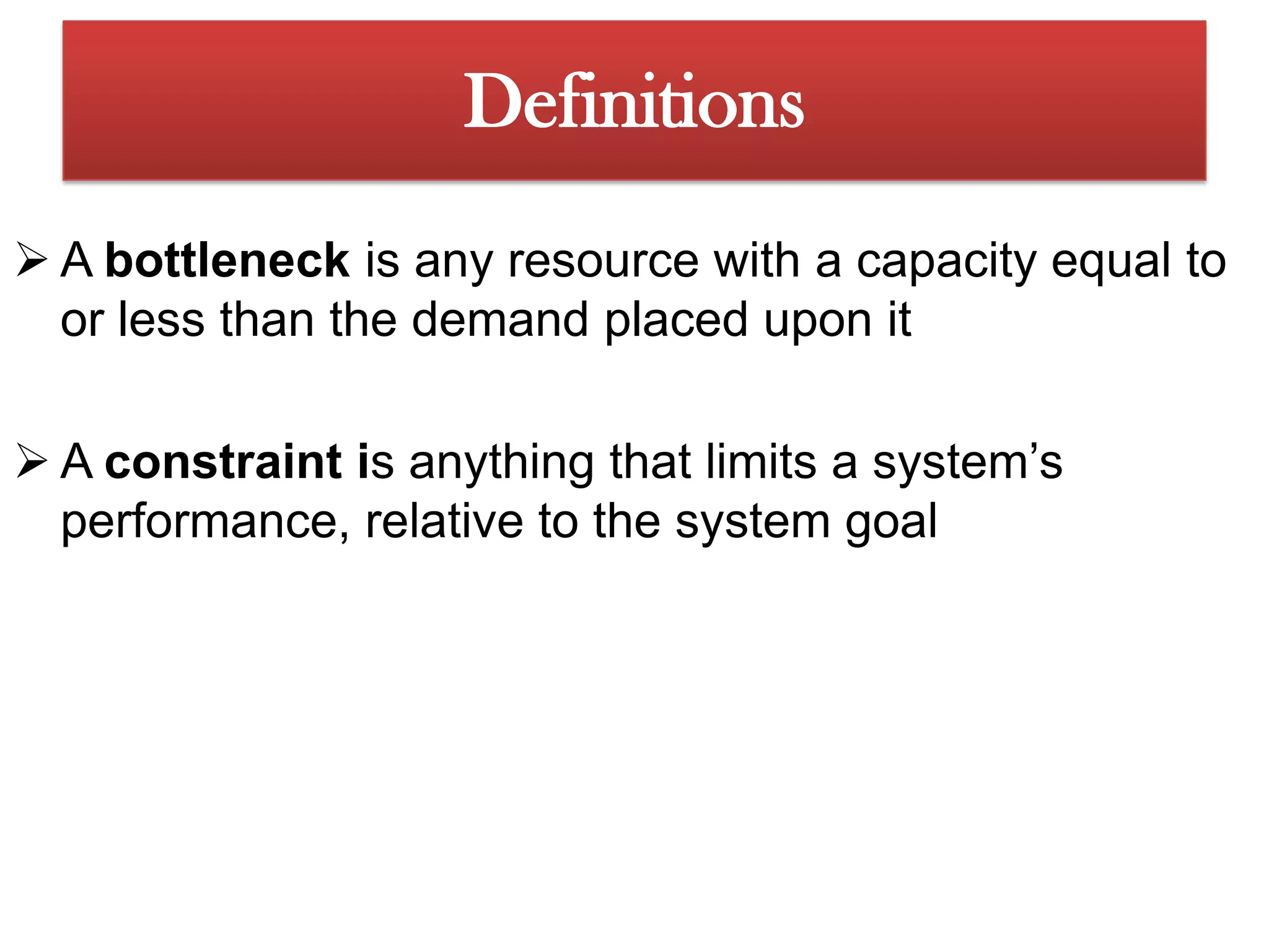 Theory of constraints | PPTX
