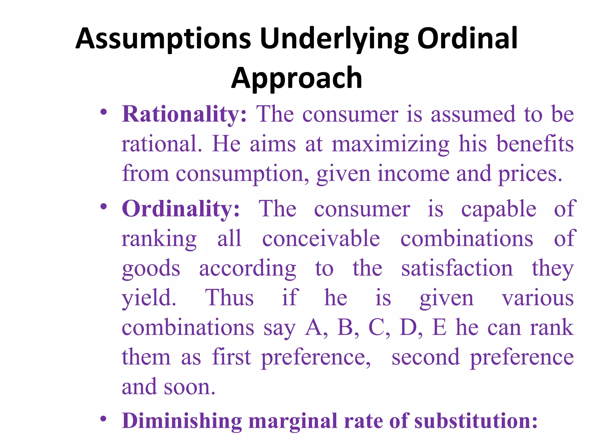 Theory of consumer behavior | PPT