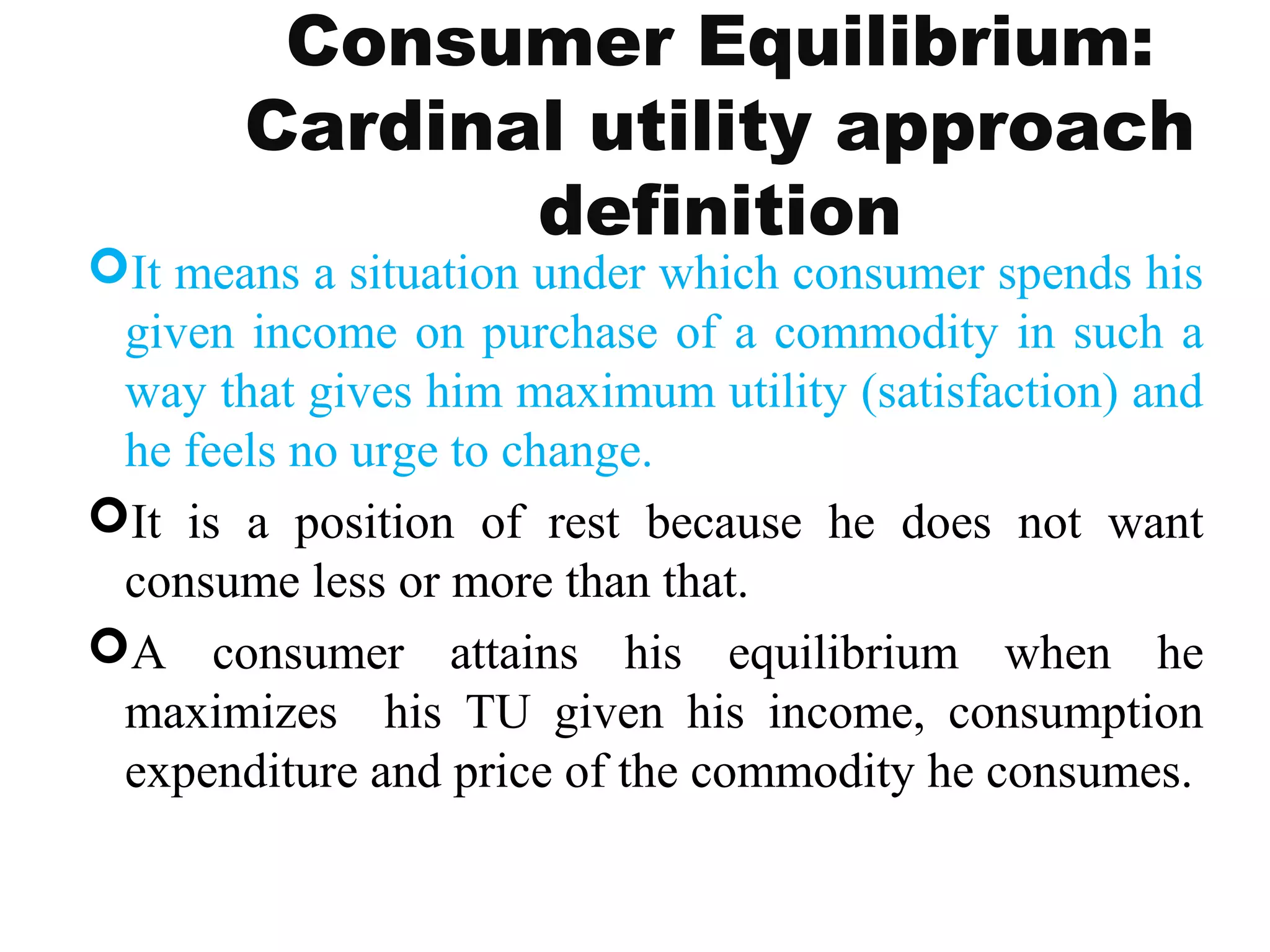 Theory of consumer behavior | PPT