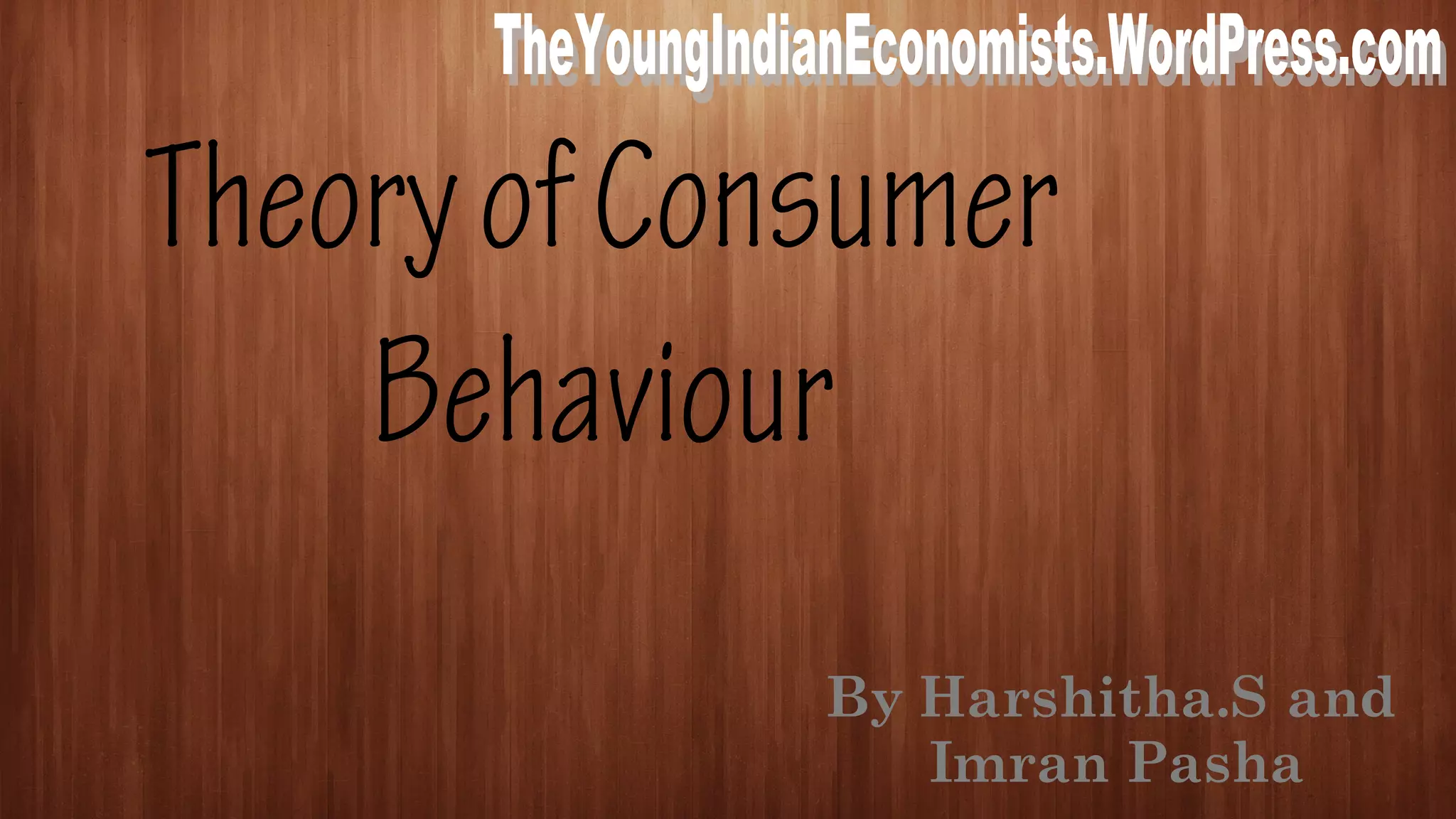 Theory of Consumer Behaviour | PDF