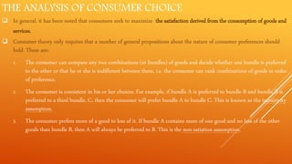 Theory of consumer behaviour | PPTX