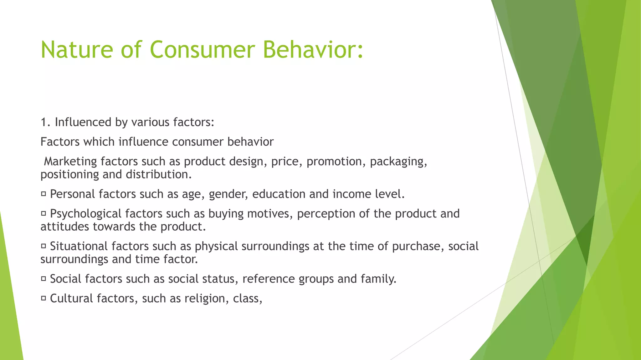 Theory of consumer behaviour | PPTX