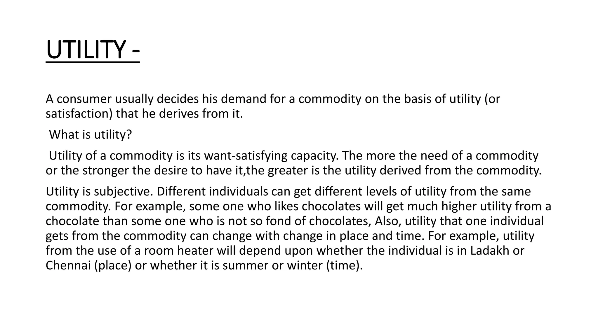 Economics Theory Of Consumer Behaviour Pptx