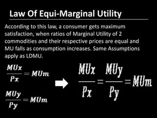 Theory of Consumer Behaviour Class 12 Economics | PPTX