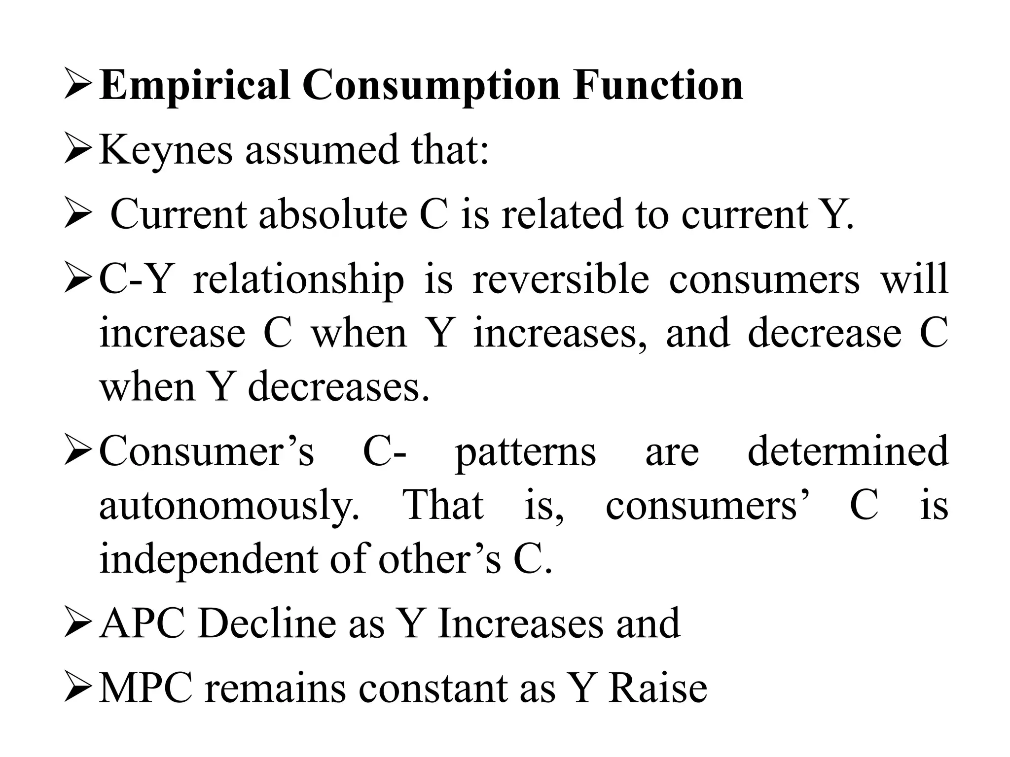 Theory of consumption | PPTX