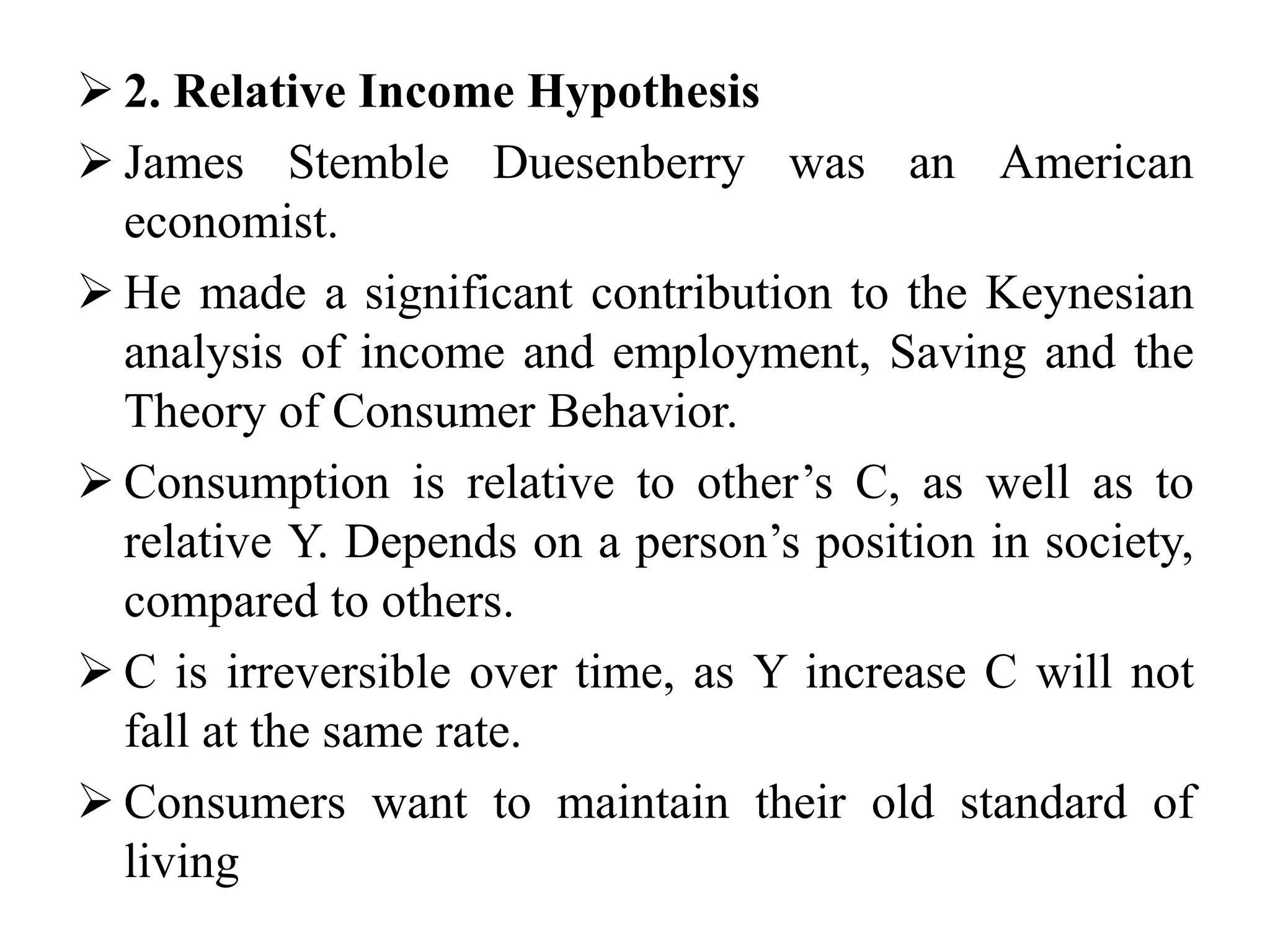Theory of consumption | PPTX