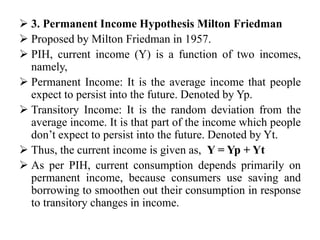 Theory of consumption | PPTX