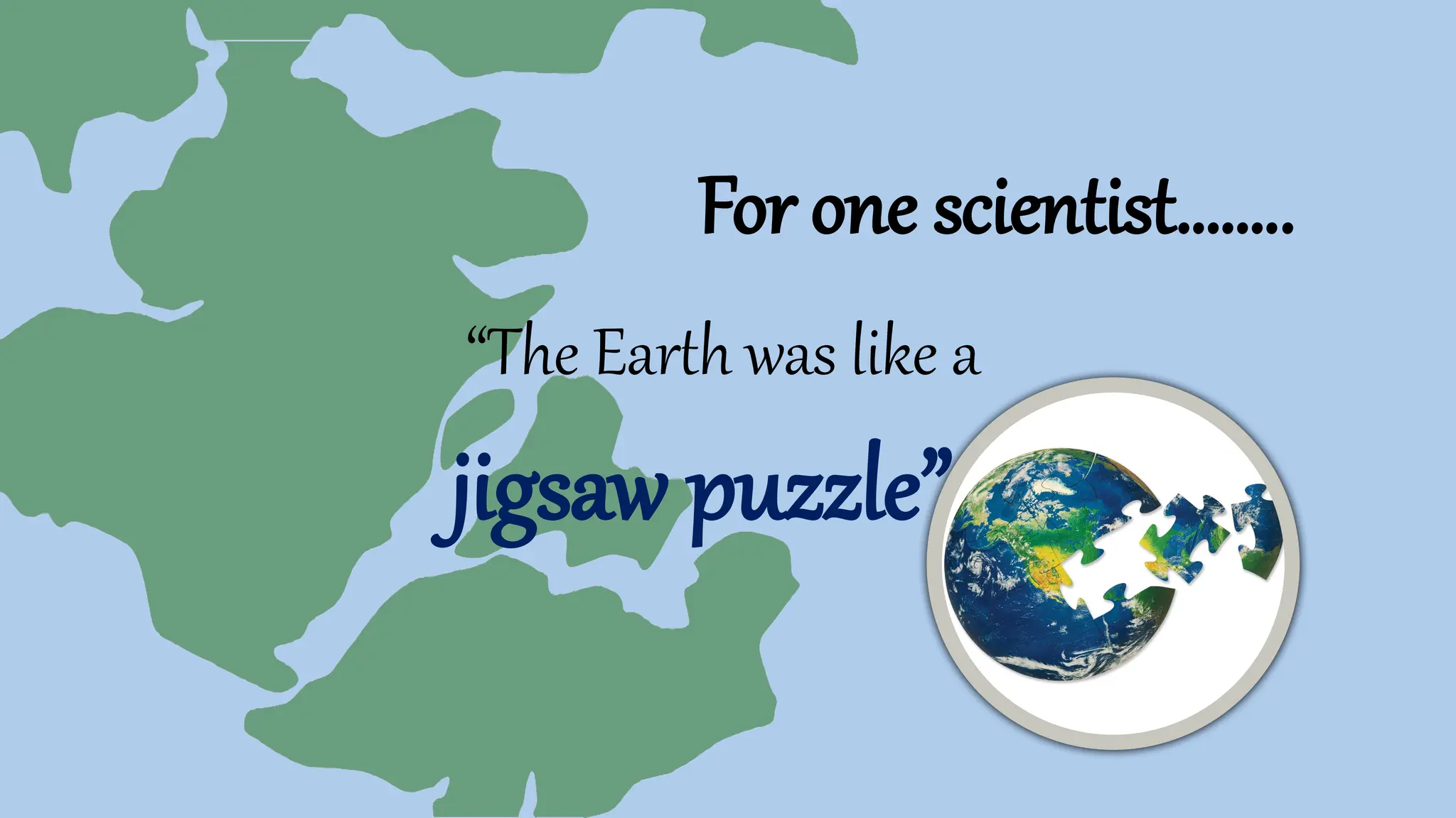 Theory of Continental Drift Science Presentation in Green Light Yellow ...