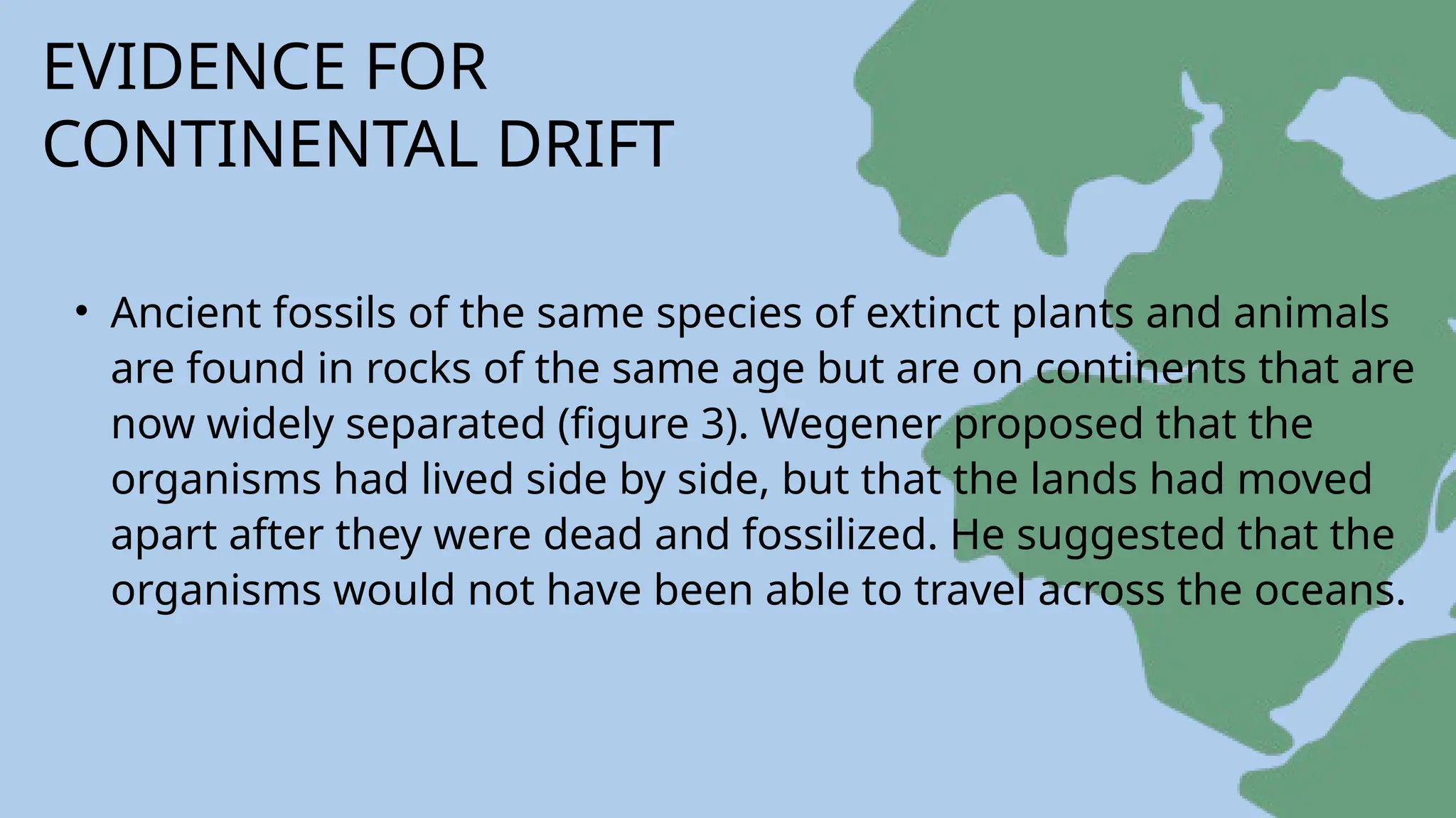 Theory of Continental Drift Science Presentation in Green Light Yellow ...