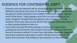 Theory of Continental Drift Science Presentation in Green Light Yellow ...