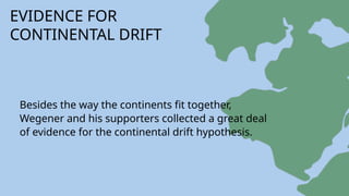 Theory of Continental Drift Science Presentation in Green Light Yellow ...