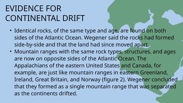 Theory of Continental Drift Science Presentation in Green Light Yellow ...