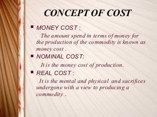 Theoryofcost 121220121100-phpapp02 | PPT