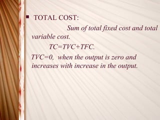 Theory of cost | PPT