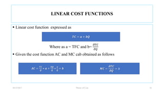 Theory of cost | PPTX