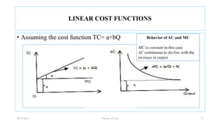 Theory of cost | PPTX