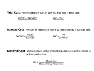 Theory of cost | PPTX