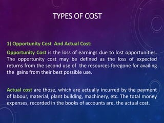 Theory of cost | PPTX