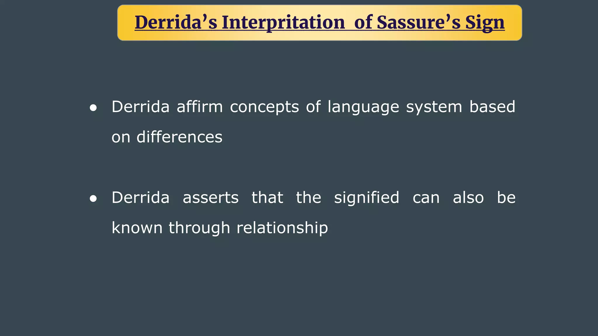 Theory of Deconstruction with Examples | PPTX