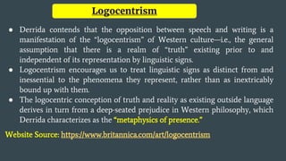 Theory of Deconstruction with Examples | PPTX