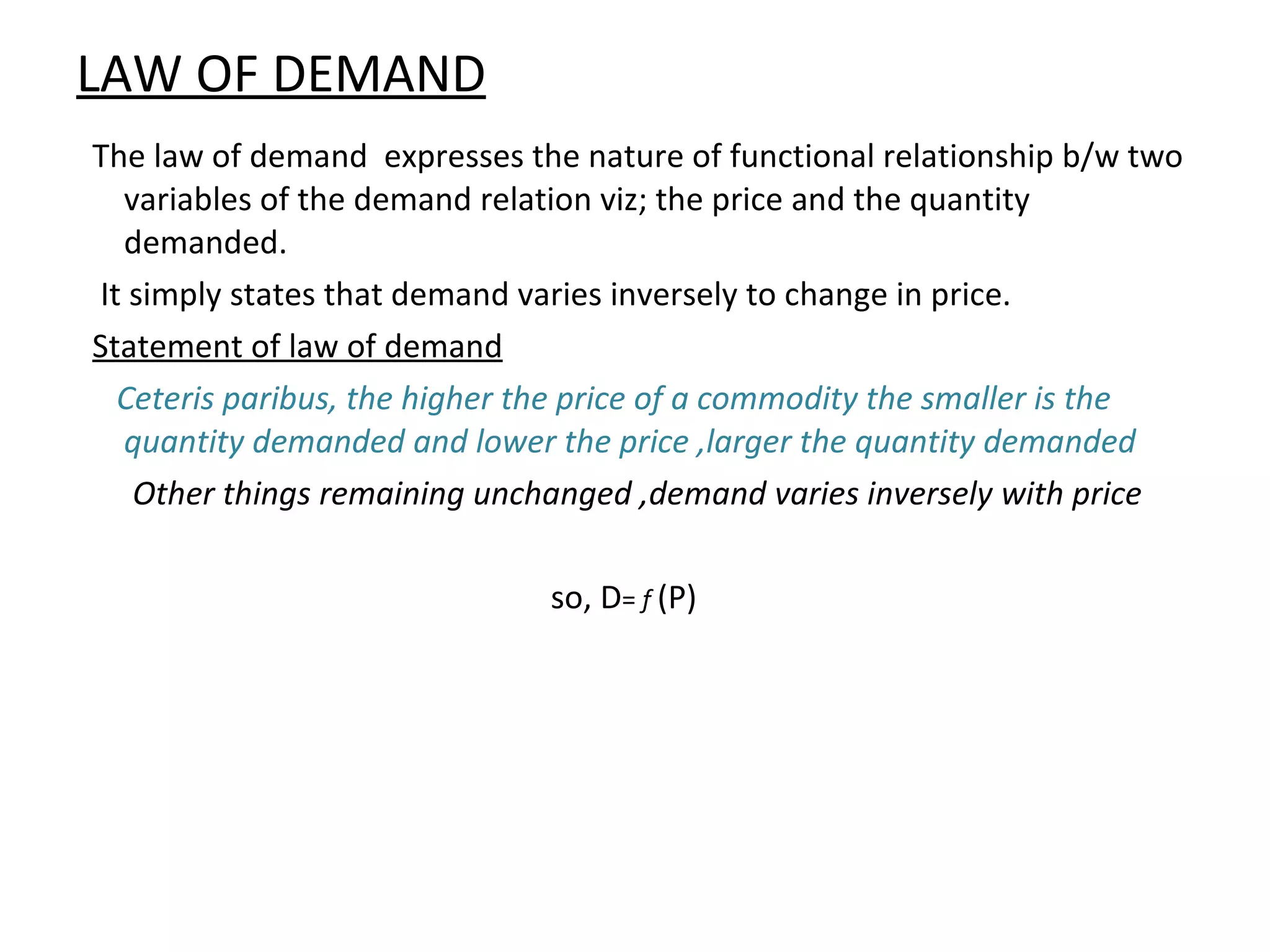 Theory Of Demand 1 | PPT