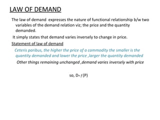 Theory Of Demand 1 | PPT