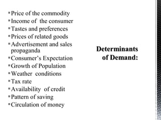 Theory of demand | PPT