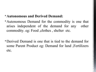 Theory of demand | PPT