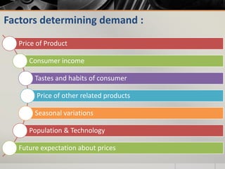 Theory of demand | PPTX