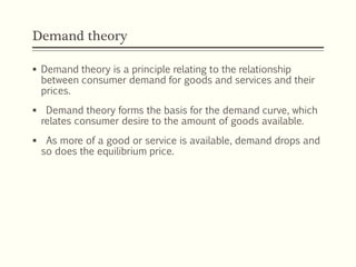 Theory of demand | PPTX
