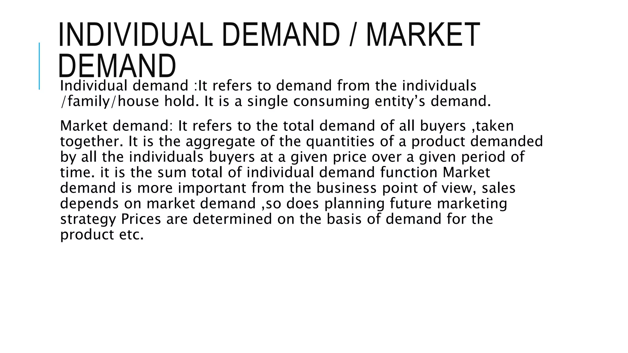 Theory of demand | PPTX