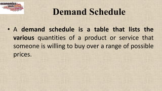 Theory and law of demand | PPT