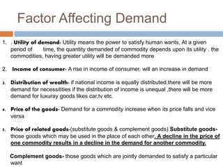 Theory of demand | PPTX