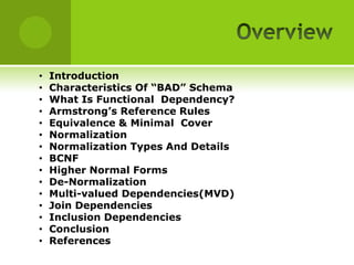 Theory of dependencies in relational database | PPT