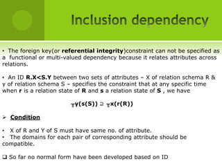 Theory of dependencies in relational database | PPT