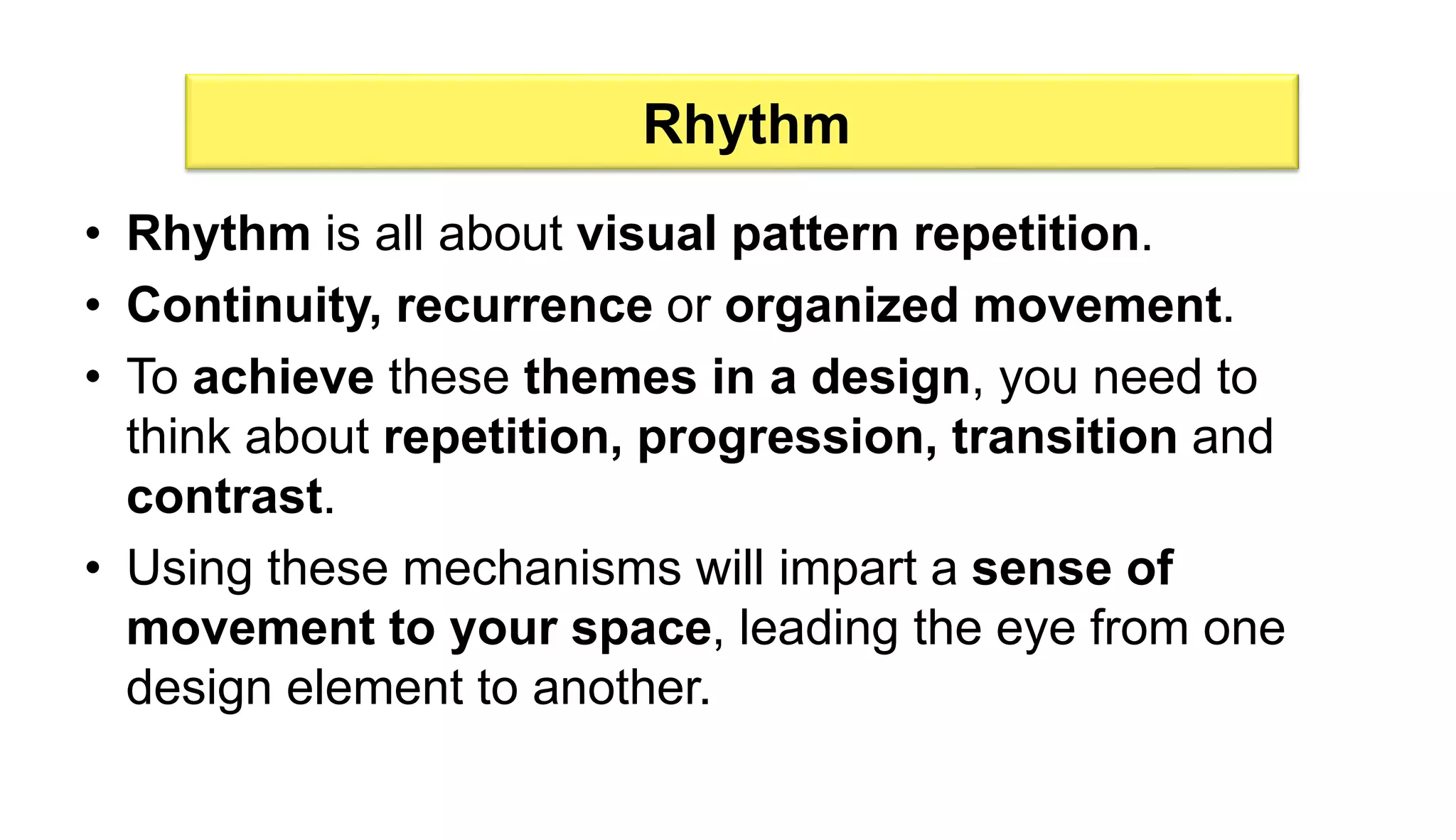 Theory of design & the constraints involved in an interior design ...
