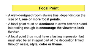 Theory of design & the constraints involved in an interior design ...