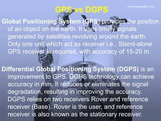 POWER POINT PRESENTATION ON THEORY OF DGPS i.e. DIFFERENTIAL GLOBAL ...
