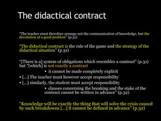 Theory of didactical situations | PPTX
