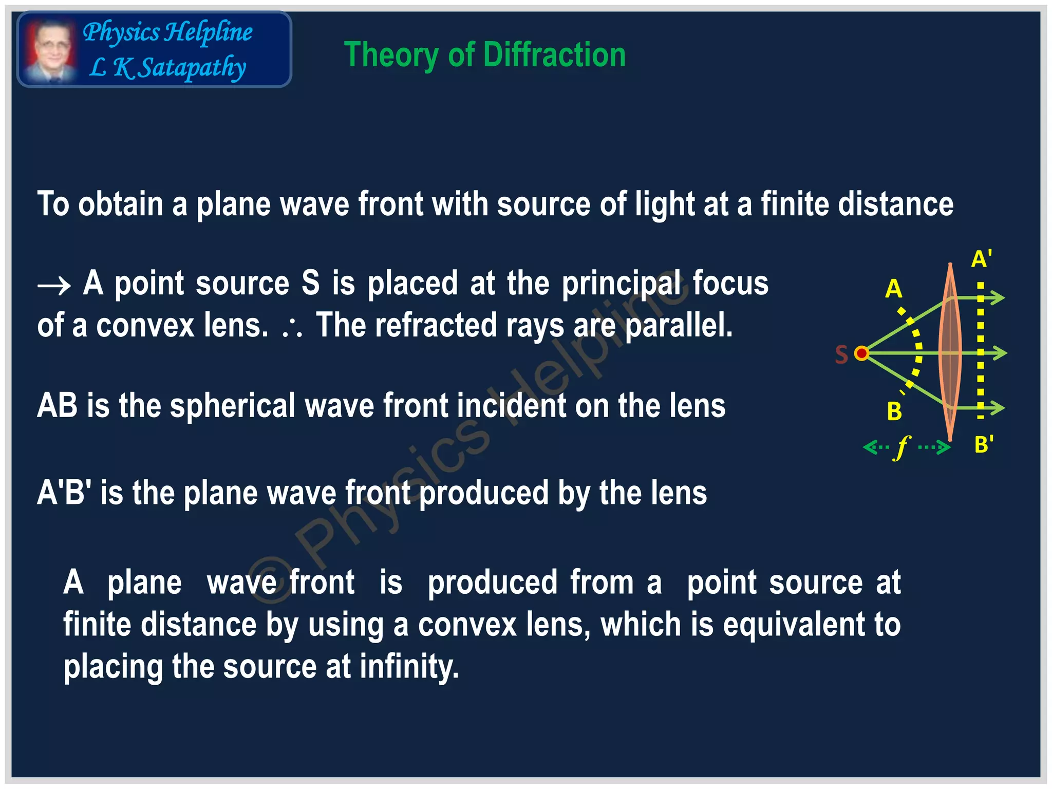 Theory of Diffraction Fringes | PPT