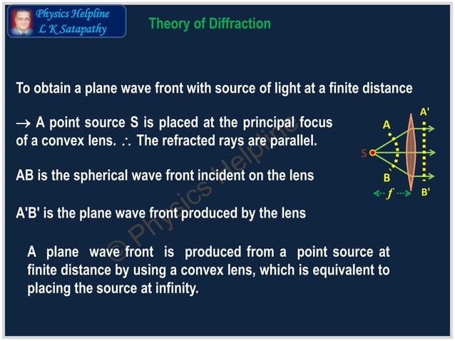Theory of Diffraction Fringes | PPT