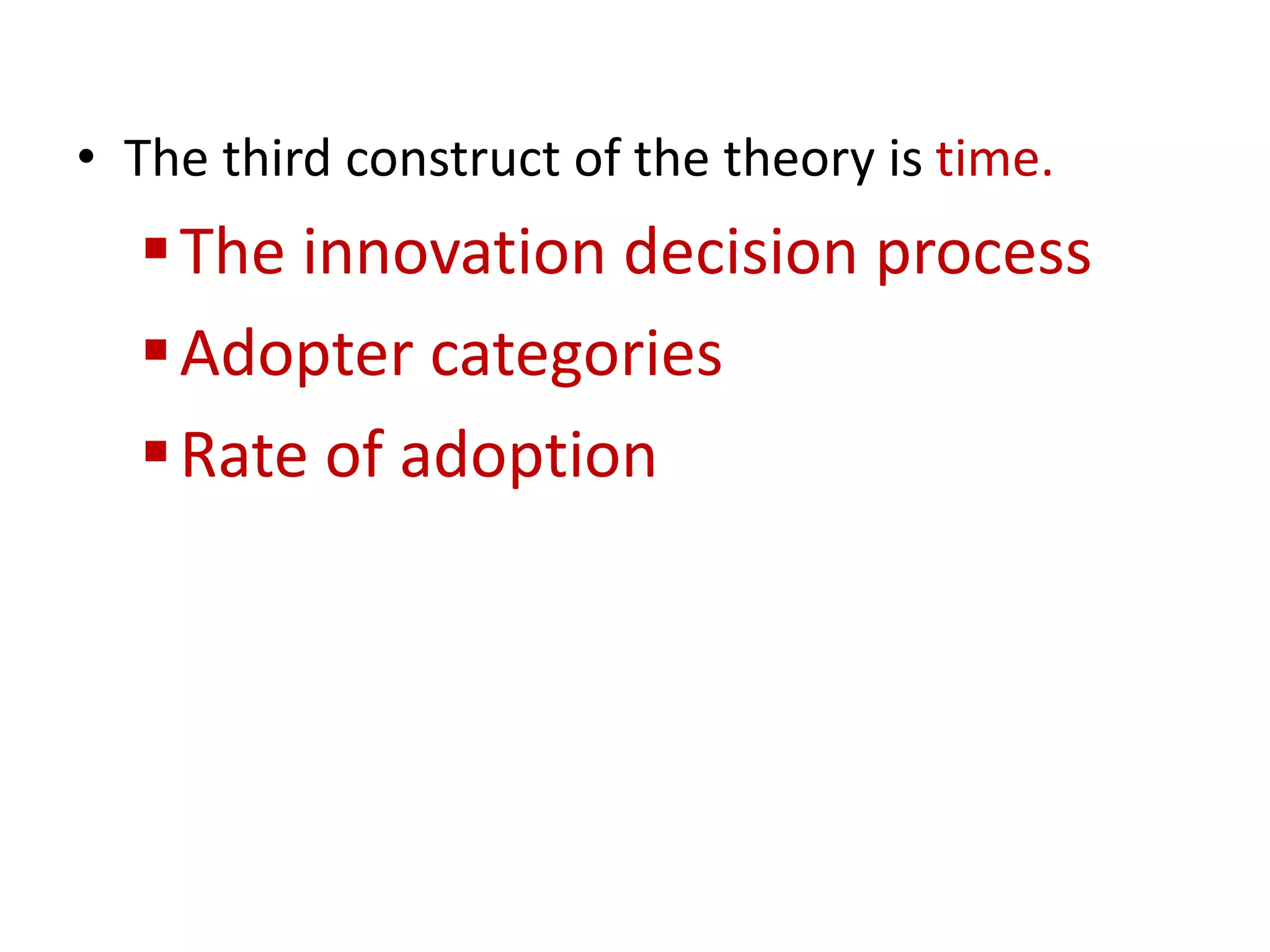 Theory of Diffusion of innovations presentation | PPTX